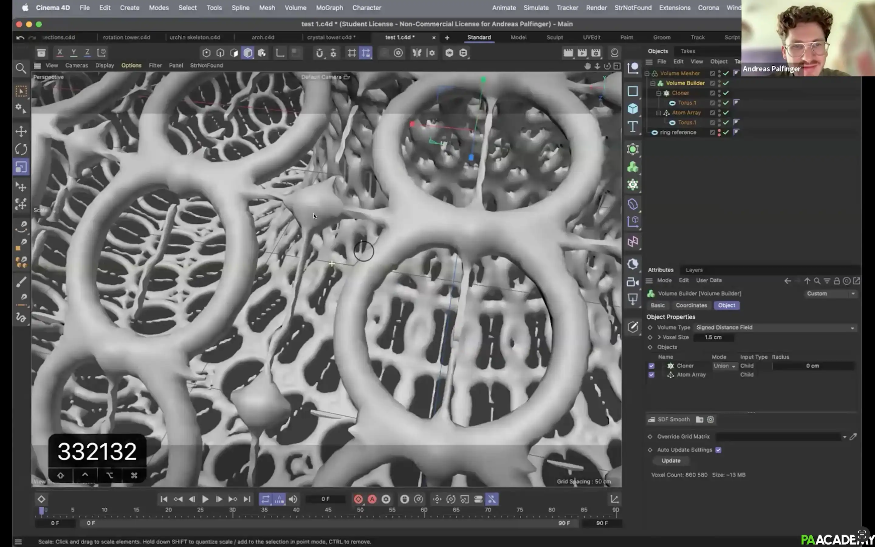 Artefacts of Growth: Biomorphic Structures in Cinema 4D | PAACADEMY