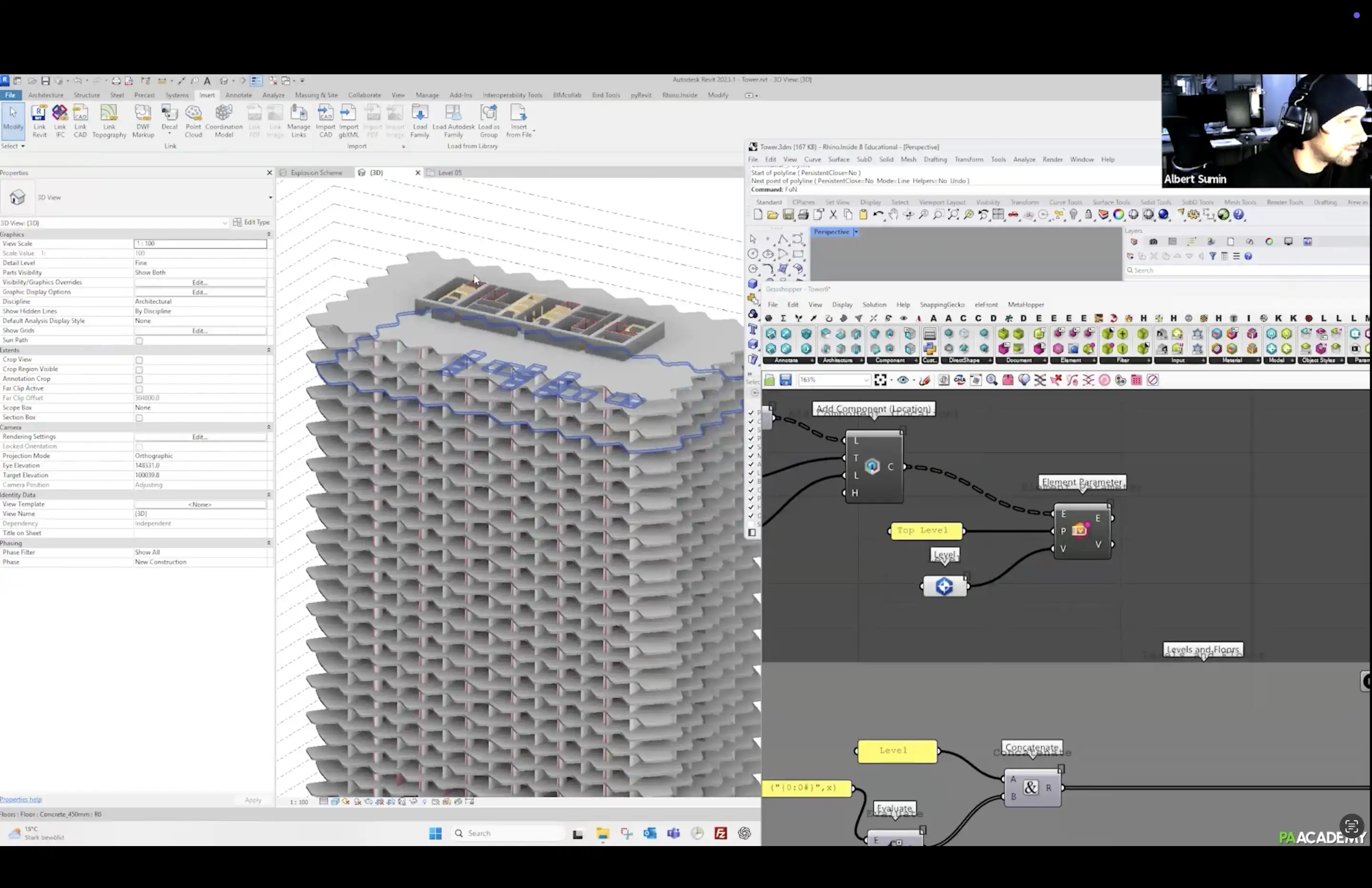 BIM & Rhino.Inside for Advanced Tower Design | PAACADEMY