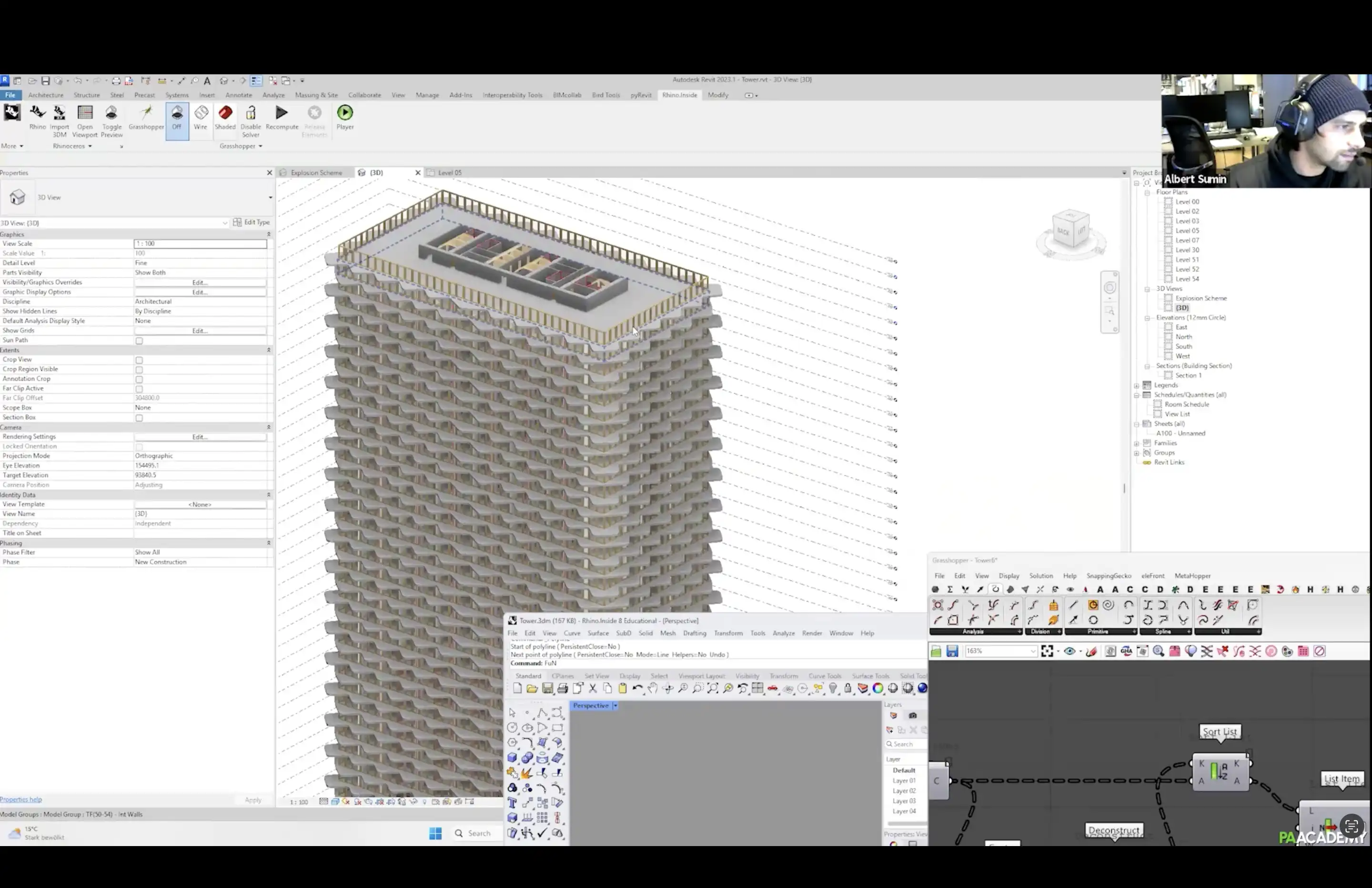 BIM & Rhino.Inside for Advanced Tower Design | PAACADEMY
