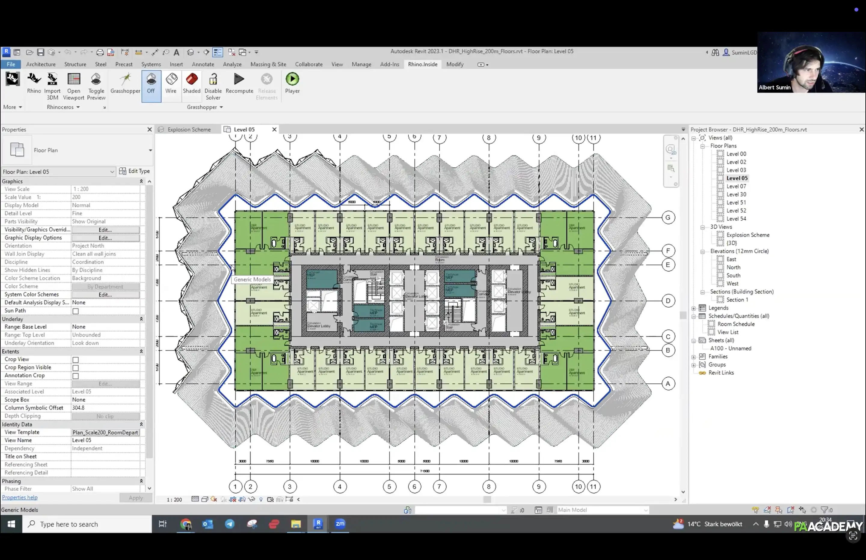 BIM & Rhino.Inside for Advanced Tower Design | PAACADEMY