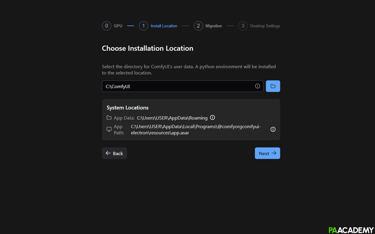 ComfyUI Installation Process (Desktop Application) | PAACADEMY
