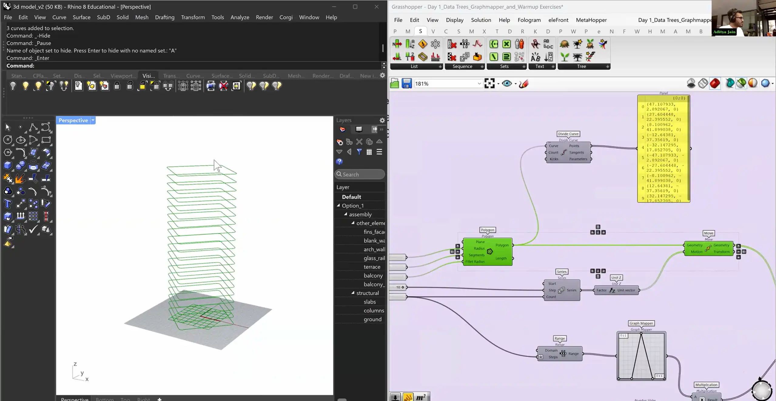 Grasshopper3D: Data Structures & Design Automation | PAACADEMY